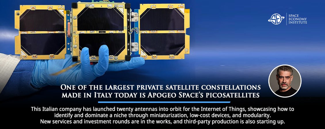 One of the largest private satellite constellations made in Italy today consists of the ...
